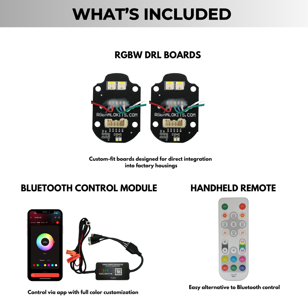 Mercedes Benz C-Class RGBW Multicolor DRL Boards (2015-2023) – Midnight ...